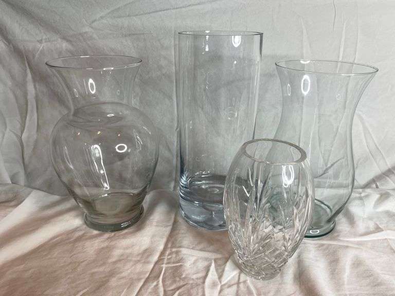 Assorted Glass Vases - Halfhill Auction Group