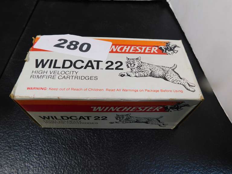 WINCHESTER WILDCAT 22 HIGH VELOCITY 22 LONG RIFLE RIMFIRE CARTRIDGES ...