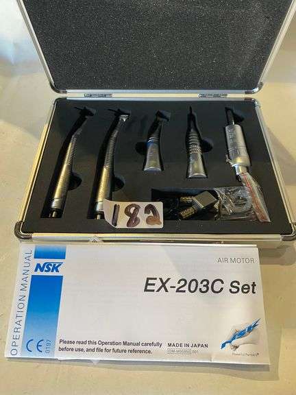 NSK AIR MOTOR EX-203C SET - Dallas Online Auction Company