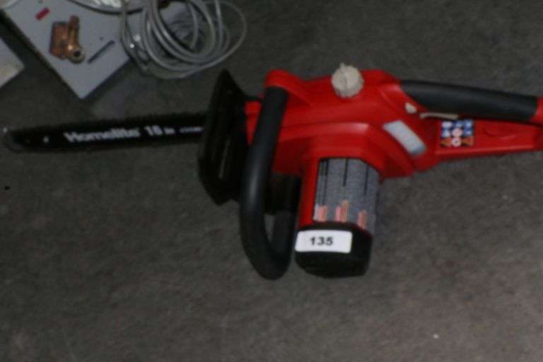 HOMELITE MODEL UT43123 ELECTRIC CHAINSAW 120V CORDED RETAIL $99 ...