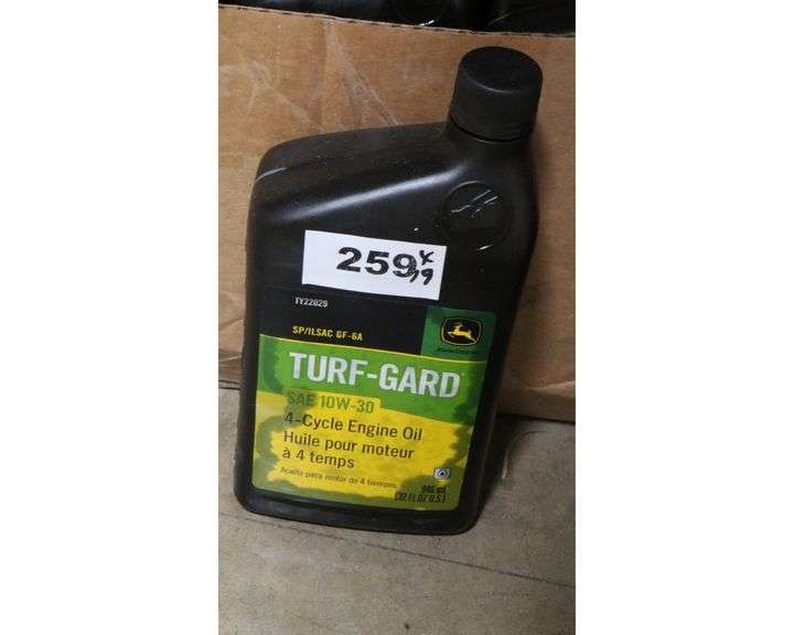 JOHN DEERE TURF-GARD 4 ENGINE OIL 1 QT - Dallas Online Auction Company