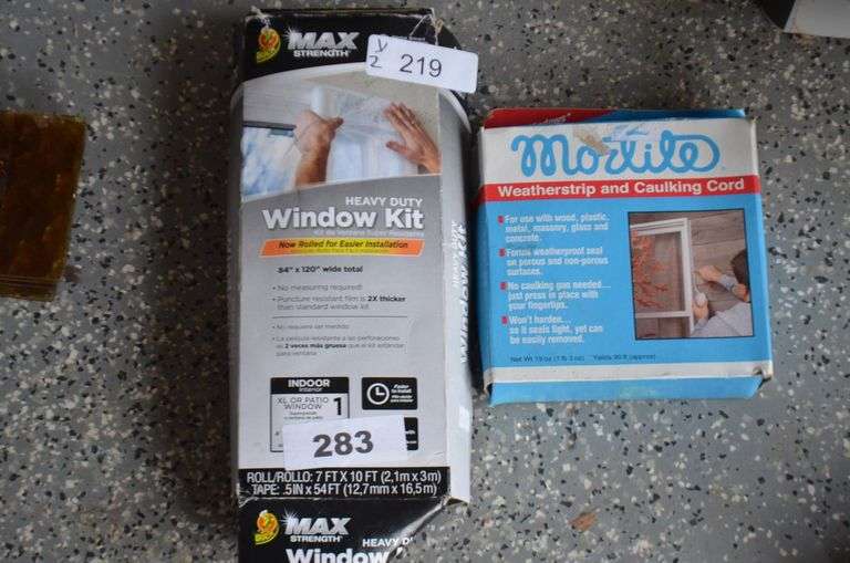 MAX STRENGTH HEAVY DUTY WINDOW KIT AND MORTITE WEATHERSTRIP AND ...