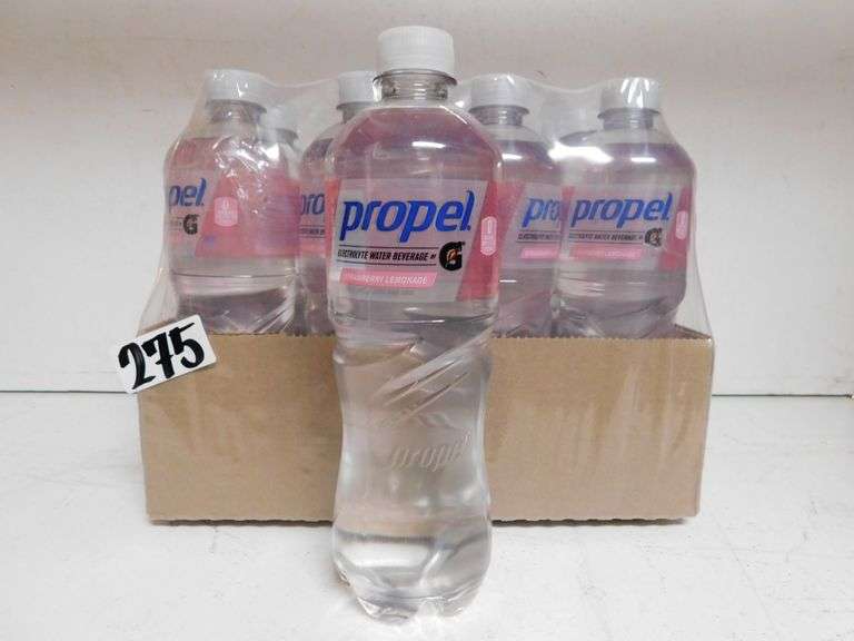 PROPEL STRAWBERRY LEMONADE FLAVORED WATER BEVERAGE 24FL OZ WITH 9 PER ...