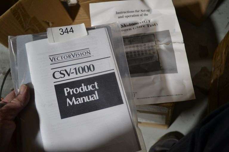 VECTOR VISION CSV 1000 STANDARDIZED CONTRAST SENSITIVITY TESTS WITH ...