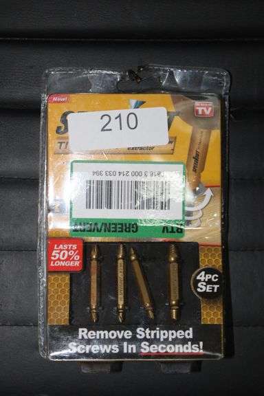 Speed Out Titanium Screw Extractor (4-Piece) by Ontel Speed Out ...