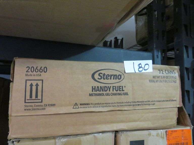 STERNO HANDY FUEL METHANOL GEL CHAFING FUEL 72 CANS - Dallas Online ...