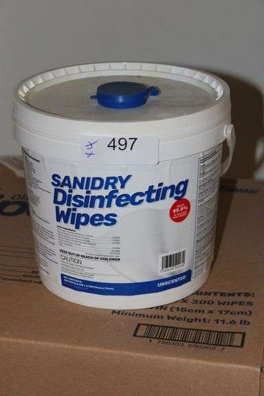 SANIDRY DISINFECTING WIPES - Dallas Online Auction Company