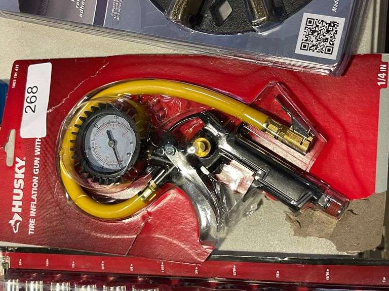 Husky Tire Inflation Gun with Gauge - Dallas Online Auction Company