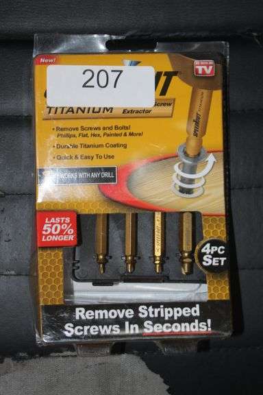 Speed Out Titanium Screw Extractor (4-Piece) by Ontel Speed Out ...