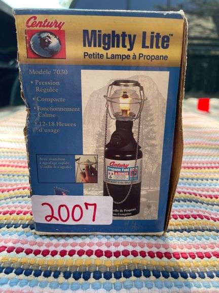 Century Mighty Light Propane Lantern Model - Dallas Online Auction Company