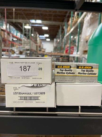 US lock 1” Keyway RX0 US1500RX03 Brass mortise cylinder - Dallas Online ...