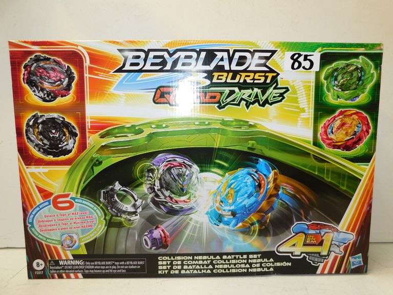 BEYBLADE BURST QUAD DRIVE KATANA VALTRYEK V7 COLLISION NEBULA BATTLE ...