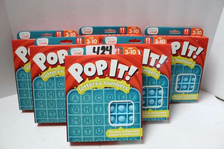 CHUCKLE & ROAR POP IT! LETTER & NUMBERS NEVER ENDING BUBBLE POPPING AND ...