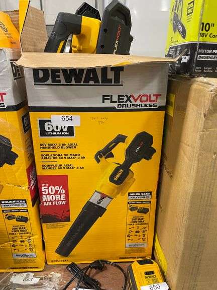 DEWALT 60V MAX FLEXVOLT Lithium-Ion Cordless Brushless Handheld Axial Blower-tool only - Dallas ...