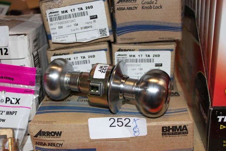 ARROW ASSA ABLOY GRADE 2 KNOB LOCK BRUSHED CHROME FINISH - Dallas ...