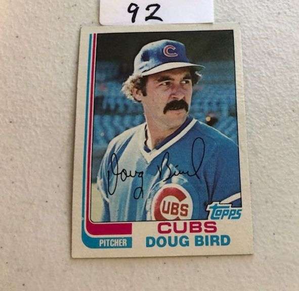 DOUG BIRD AUTOGRAPH BASEBALL TRADING CARD - Dallas Online Auction Company
