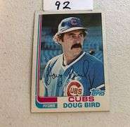 DOUG BIRD AUTOGRAPH BASEBALL TRADING CARD - Dallas Online Auction Company