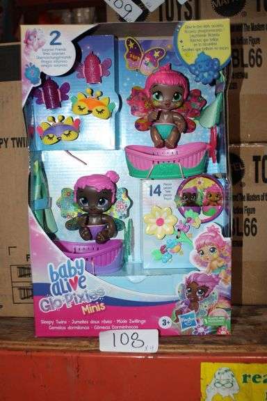 BABY ALIVE GLI PIXIES MINIS SLEEPY TWINS RETAIL $17.84 - Dallas Online ...
