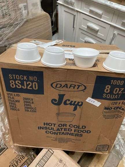 DART JCUP HOT OR COLD INSULATED FOOD CONTAINER - Dallas Online Auction ...