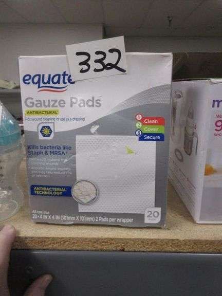 EQUATE GAUZE PADS - Dallas Online Auction Company
