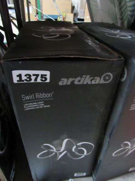 ARTIKA SWIRL RIBBON LED CEILING LIGHT - Dallas Online Auction Company