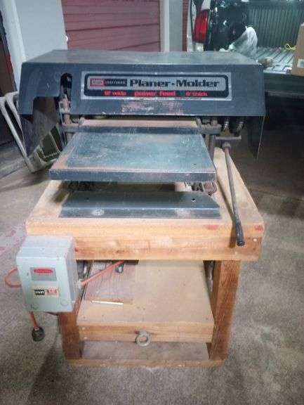 CRAFTSMAN PLANER MOLDER 12 INCH WIDE HANDCRAFTED STAND WITH DAYTON ...