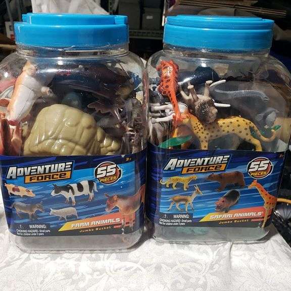 NEW ADVENTURE FORCE 55 FARM ANIMALS JUMBO BUCKET AND NEW ADVENTURE ...
