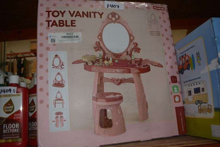 TOY VANITY TABLE X002 KZM8D1 TODDLER VANITY SET VANITY TABLE FOR LITTLE ...