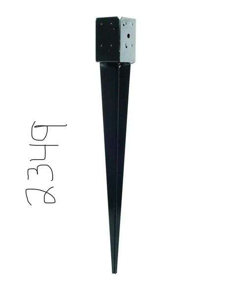 Simpson Strong-Tie E-Z Spike Black Powder-Coated Post-Base Spike for ...