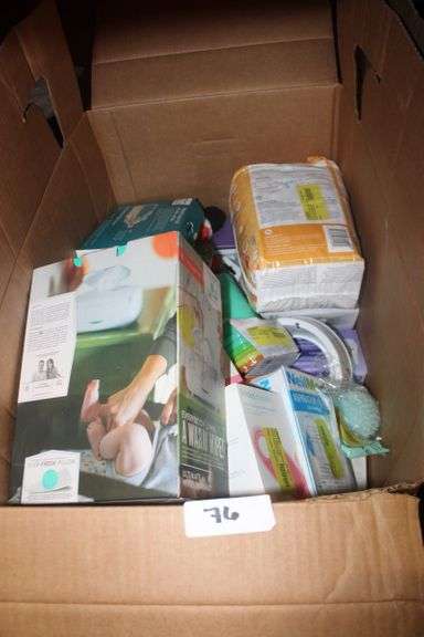 BOX OF STUFF FROM BABY BOTTLES TO DIAPERS AND MORE - Dallas Online ...