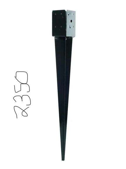 Simpson Strong-Tie E-Z Spike Black Powder-Coated Post-Base Spike for ...