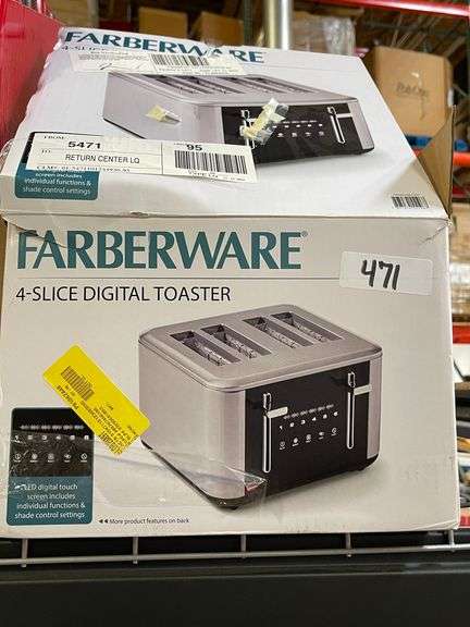 Farberware Touchscreen 4-slice Toaster-UNTESTED - Dallas Online Auction ...