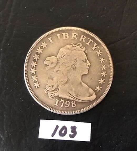 1798 USA DRAPED BUST LIBERTY DOLLAR COLLECTIBLE COIN - Dallas Online ...