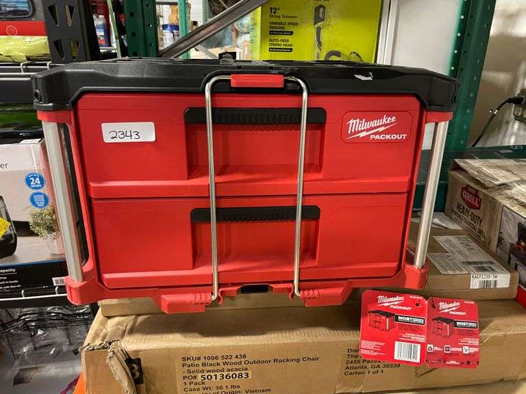 Milwaukee Tool PACKOUT 2-Drawer Tool Box - Dallas Online Auction Company