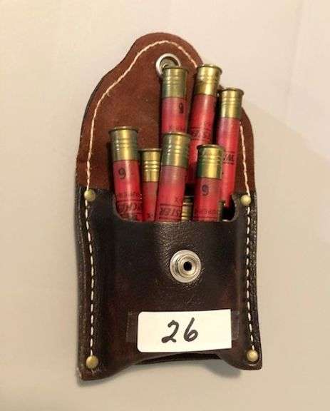 WINCHESTER SUPER X 410 GAUGE SHOTGUN SHELLS IN LEATHER POUCH - Dallas ...