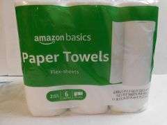 AMAZON BASICS FLEX SHEET PAPER TOWELS WITH 2-PLY 150 SHEETS PER ROLL ...