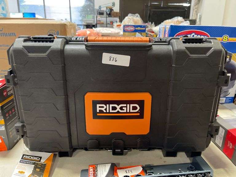 Ridgid 22 In. Pro Organizer, Black Toolbox - Dallas Online Auction Company