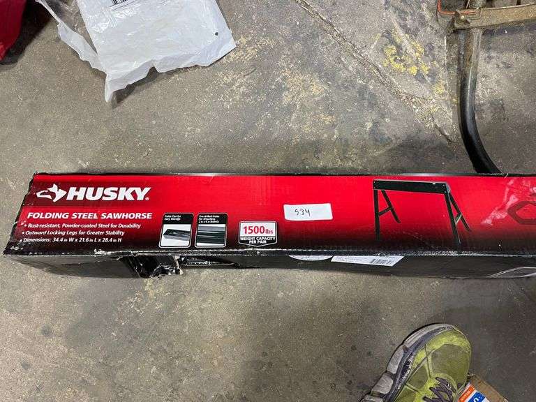 Husky Foldingh Steel Sawhorse - Dallas Online Auction Company