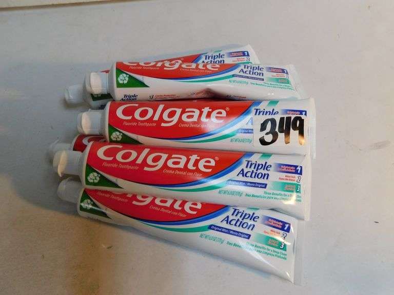 COLGATE TRIPLE ACTION ORIGINAL MINT TOOTHPASTE, 6 OZ TUBE - Dallas ...
