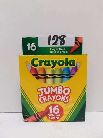 CRAYOLA JUMBO CRAYONS 16 PACK - Dallas Online Auction Company