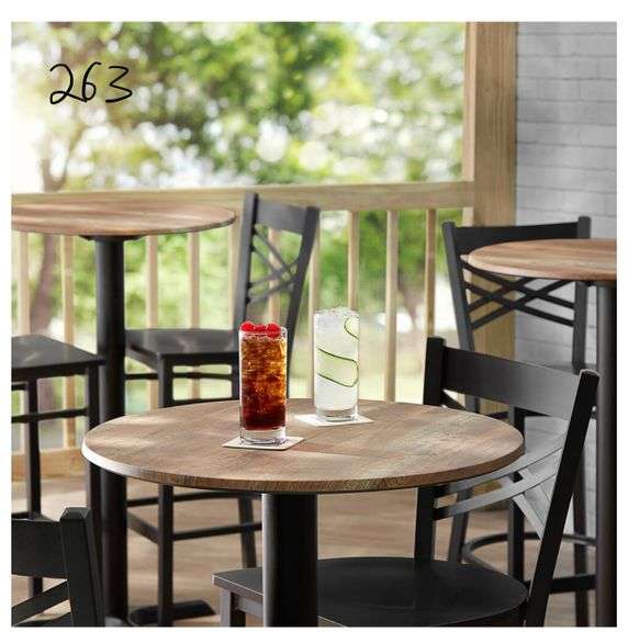 Lancaster Table & Seating Excalibur 36" Round Table Top with Textured ...