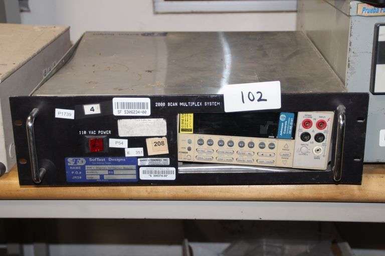 STD SOFTEST DESIGNS DVM DIGITAL VOLTMETER MODULE 2000 SCAN MULTIPLEX ...
