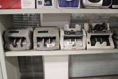 LOT OF ASSORTED MONEY COUNTING MACHINES INCLUDIG CUMMINS JETSCAN ...