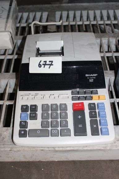 SHARP EL-1197P ADDING MACHINE - Dallas Online Auction Company