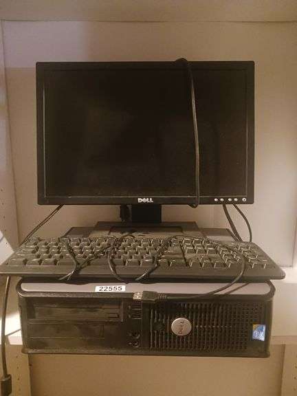 DELL COMPUTER MONITOR AN KEYBOARD UNTESTED - Dallas Online Auction Company