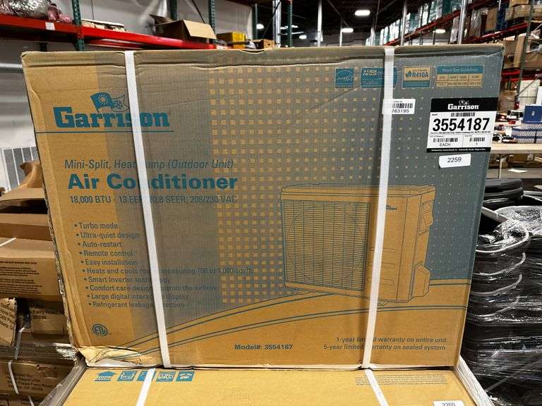 [MSRP: 498.0] Garrison 18000 BTU 1.5 Ton Ductless Mini Split Air ...