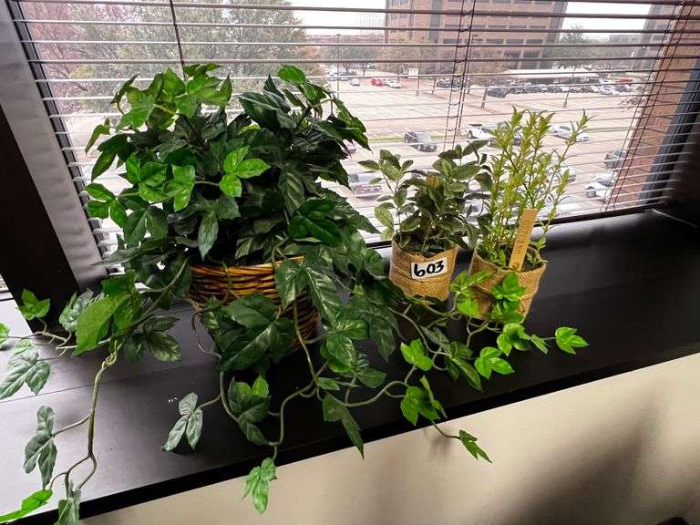 ASSORTED FAUX HOUSE PLANTS - Dallas Online Auction Company