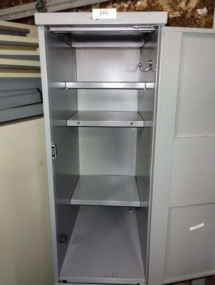 6' FT STEEL METAL WORKSTATION STORAGE WARDROBE CABINET/ LOCKER WITH ...