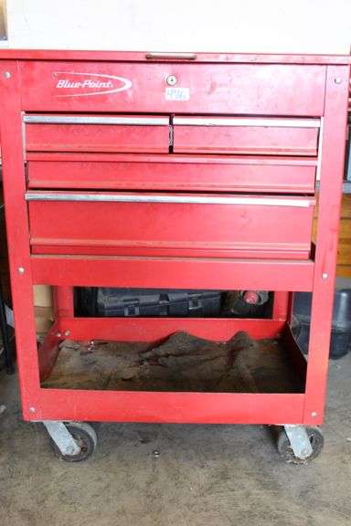 BLUE-POINT ROLL CART 4-DRAWER TOOL CHEST - Dallas Online Auction Company