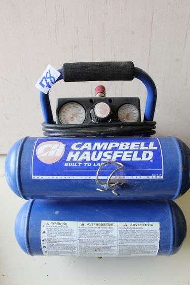 CAMPBELL HAUSFELD PORTABLE DUAL AIR TANK WITH GAUAGES - Dallas Online ...